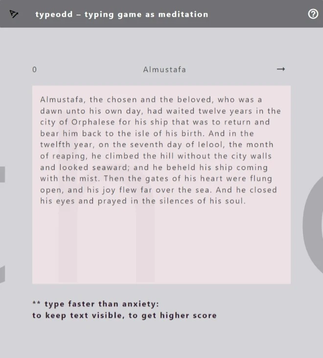 typeodd: What is meditation?